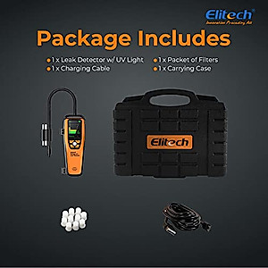 Elitech HVAC Refrigerant Leak Detector 10 Yrs Infrared Sensor Life Halogen Freon Sniffer, Air Conditioning Detection, Automotive Gas Finder, R22 R410A R134A R1234YF CFCs HCFCs HFCs, ILD-200