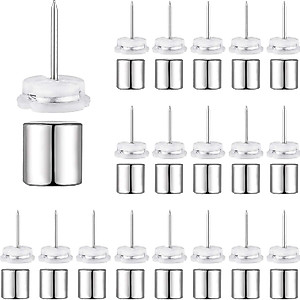 Magnetic Pushpin Magnetacks Magnet Thumbtack Poster and Photo Hangers for Walls Bulletin Boards (20)