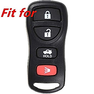 KAWIHEN Silicone Protector Cover Fit for Nissan 350Z Altima Armada Maxima Murano Pathfinder Sentra Versa Quest Infiniti EX35 FX35 FX45 G35 I35 Q45 QX56 KBRASTU15 CWTWB1U758 CWTWB1U733 CWTWB1U821