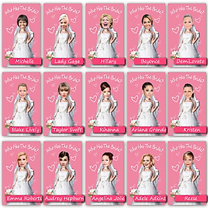 ukebobo Bridal Shower Games - Scratch Off Bridal Shower Game.Funny Bachelorette Party Games - Who Has The Bride - 33 Sheets Pink