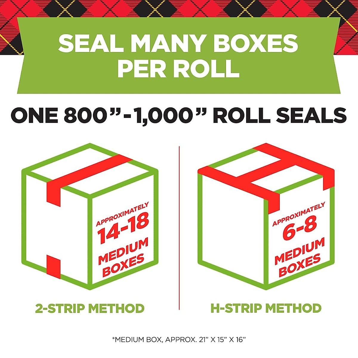 Scotch Sure Start Shipping Packaging Tape, 1.88" x 25 yd, Designed for Packing, Shipping and Mailing, No Splitting or Tearing, 1.5" Core, Clear, 6 Rolls (DP-1000RF6)