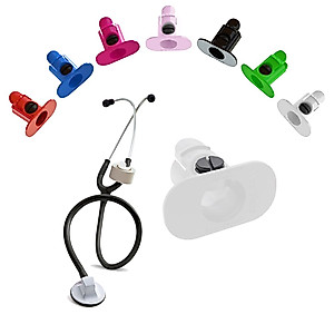 StatGear Stethoscope Tape Holder - Personalized Medical Items for Nurses, Paramedics, EMT, EMS - White