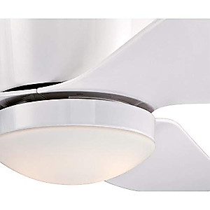 Westinghouse 7225100 Carla Indoor Ceiling Fan with Light and Remote, 46 Inch, White