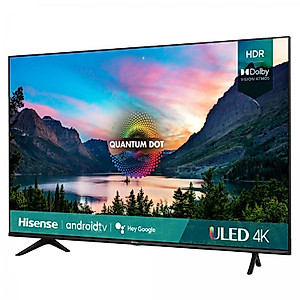 Hisense ULED 4K Premium 50U6G Quantum Dot QLED Series 50-Inch Android 4K Smart TV with Alexa Compatibility, 600-nit HDR10+, Dolby Vision & Atmos, Voice Remote (2021 Model)