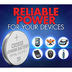 ACDelco 24-Count CR2032 Batteries, Lithium 3V Coin Cell Button Battery Pack for Watch and Small Electronics, 5 Year Shelf Life