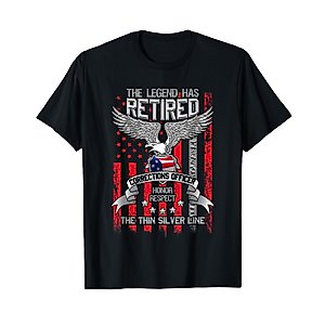 Correctional Officer Retirement Silver Line Corrections Gift T-Shirt
