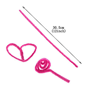 Chenille Pipe Cleaners Fluffy,Saim Pipe Cleaners Chenille Stems 12" for Creative Handmade Arts and Crafts, Pack of 500