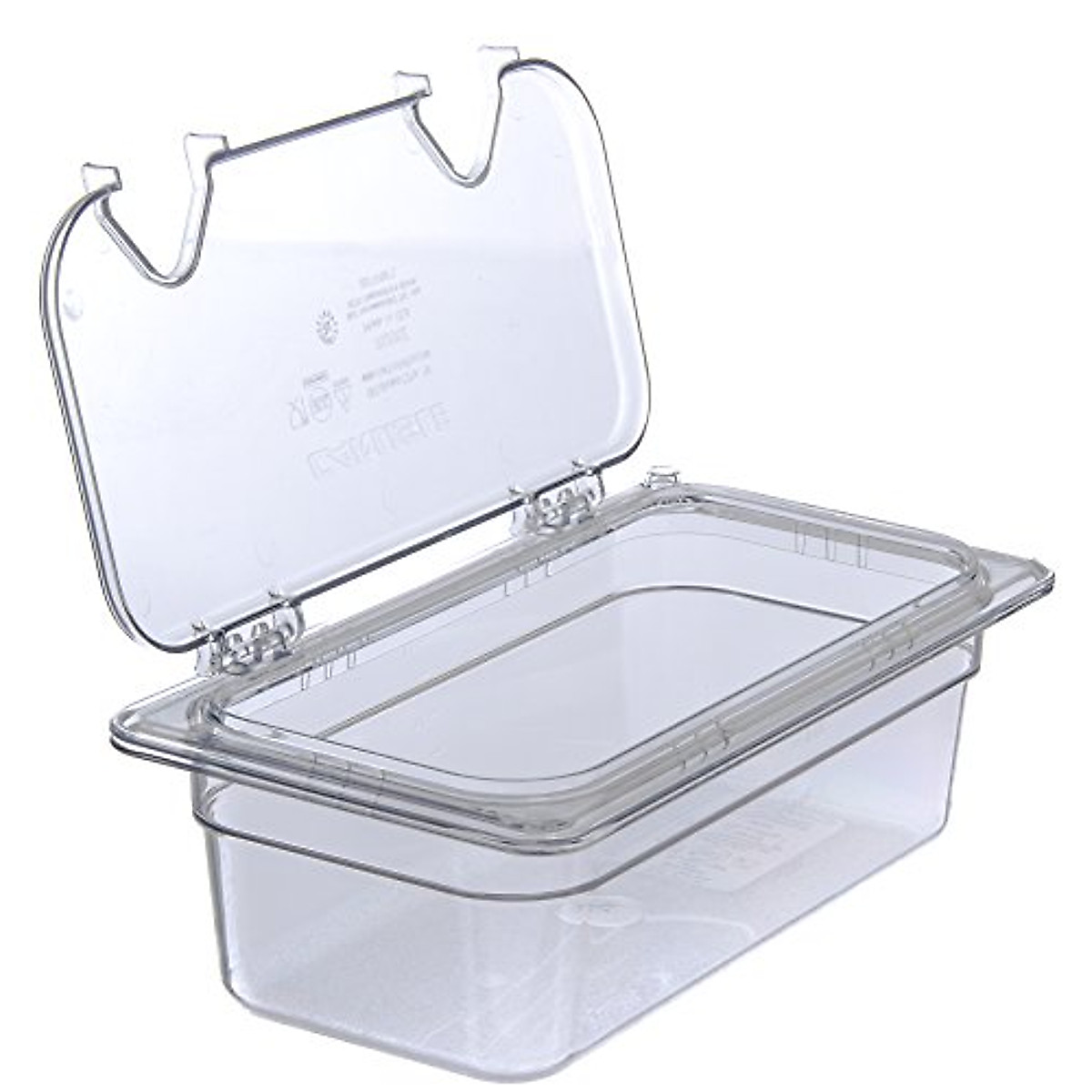 Carlisle FoodService Products Plastic Food Pan 1/3 Size 4 Inches Deep Clear