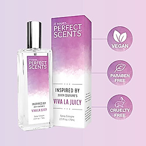 Perfect Scents Fragrances, Inspired by Juicy Couture’s Viva La Juicy, Women’s Eau de Toilette, Vegan, Paraben Free, Never Tested on Animals, 2.5 Fluid Ounces
