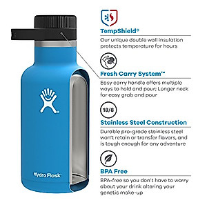 Hydro Flask 64 oz Growler White