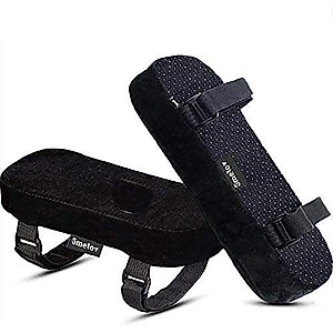 Chair Armrest Pads and Memory Foam Elbow Pillow for Forearm Pressure Relief,Universal Chair Arm Cover,2 Piece Set