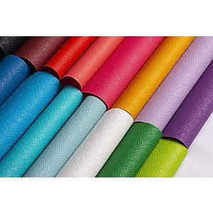 Faux Leather Sheets for Crafts, 16PCS/Set Leather Fabric 8.3" x 12"(21cm x 30cm) A4 Synthetic Leather Fabric Sheets for Leather Crafts Leather Earrings Bows Making Projects