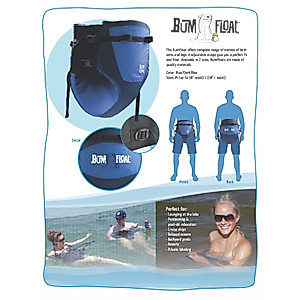 BumFloat - Floating Pants - Hands Free Recreational Floatation Device - Wearable Adult Water Float for Lakes & Pools - Floaty Bottom with Adjustable Straps - Large - Fits Waist Sizes 38" & Up