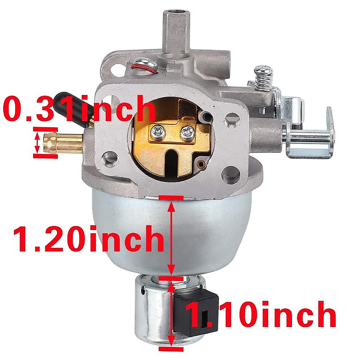 HONEYRAIN 847395 Carburetor for BS 846280 808725 846944 350772-0045-01 350772-0102-01 350776-0046-02 350777-0034-01 JD LT-166 16 HP Vanguard Engine Replace BS-846280 BS-807906