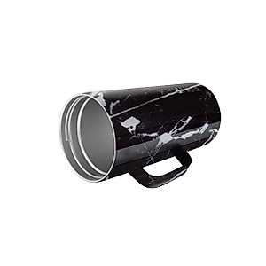 IRON °FLASK Grip Coffee Mug - Leak Proof, Vacuum Insulated Stainless Steel Bottle, Double Walled, Thermo Travel, Hot Cold, Water Metal Canteen - Dark Night, 16 Oz - Rubber Bottom