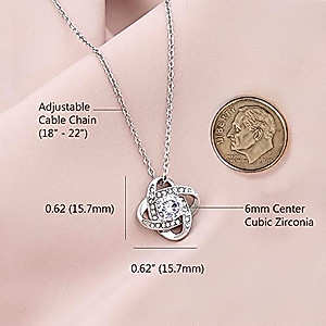 Harmony Gift Love Knot Necklace gift for girlfriend, to my amazing girlfriend, 6 month gift for girlfriend, things for my girlfriend, love gift for gf