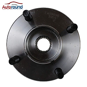 Autoround 518510 [2-Pack] Front Wheel Bearing and Hub Assembly Kit Fit for Ford Focus 2000-2011 4 Lug