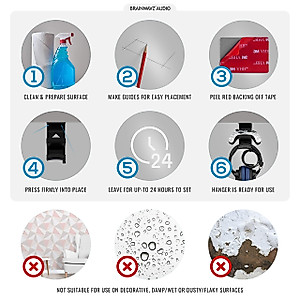 BRAINWAVZ The VULCAN - Under Desk Gamepad Controller & Headphone Hanger Holder Stand - Designed for XBOX ONE, PS4, PS3, PS5, Dualshock, Switch, PC, Steelseries, Steam & More