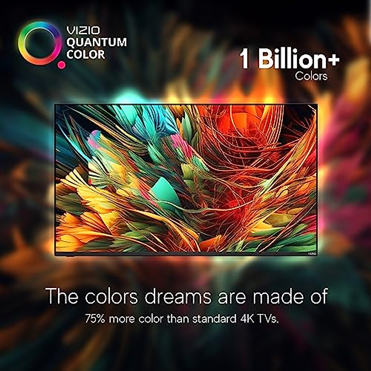 VIZIO 55-Inch Class M-Series Quantum Pro 4K QLED 60Hz Smart TV, Dolby Vision, HDR10+, Apple Airplay and Chromecast Built-in + Free Wall Mount (No Stands) - M55Q6-J01 (Renewed)