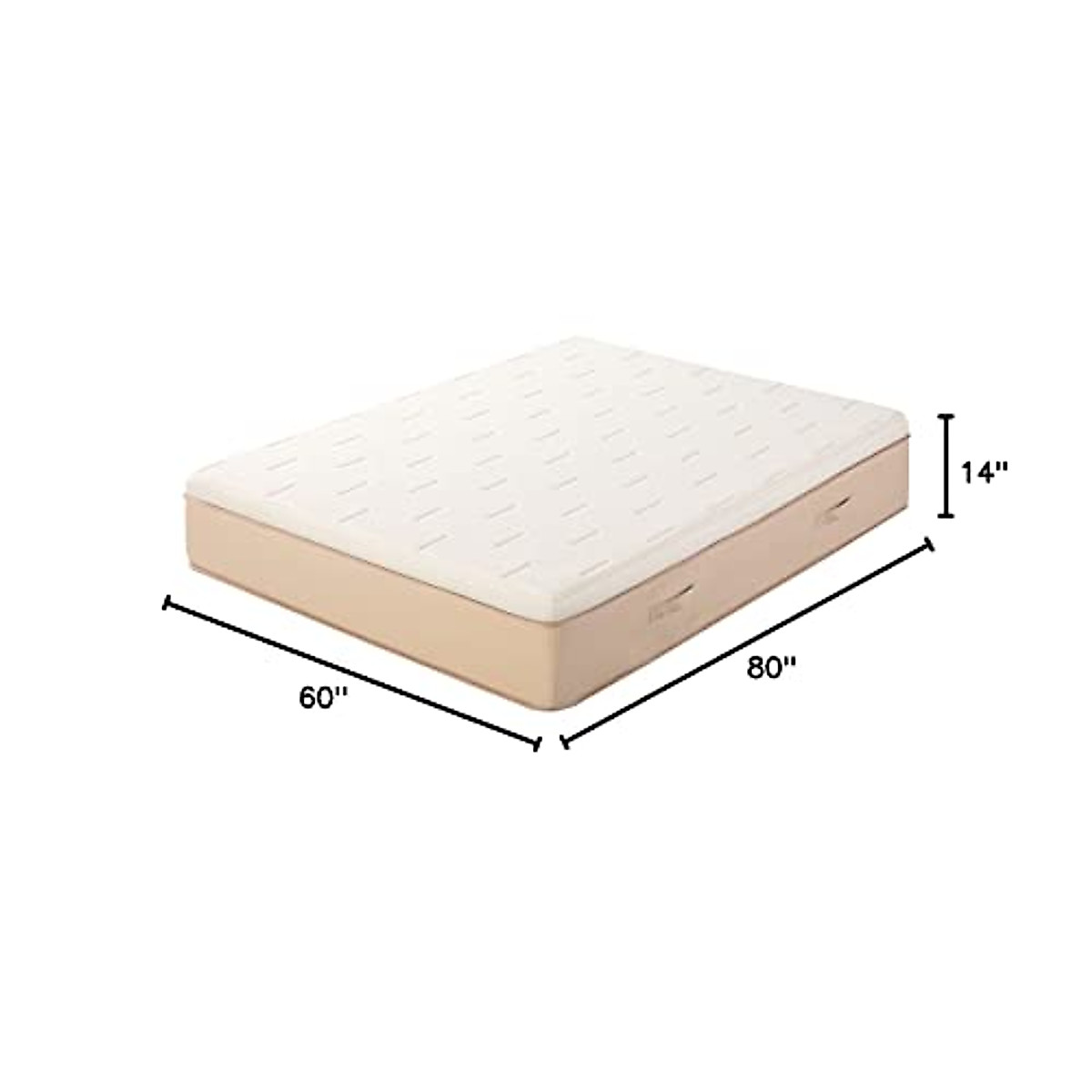 Mellow 14 Inch HAVN Memory Foam Mattress, Made in USA, CertiPUR-US Certified Non-Toxic Foams, Oeko-TEX Certified Eco Cover, Bamboo Charcoal Odor and Moisture Control, Quilted Comfort Top, Queen