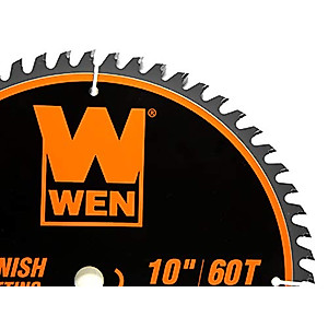 WEN BL1032-2 10-Inch 32-Tooth and 60-Tooth Carbide-Tipped Professional Woodworking Saw Blade Set, Two Pack