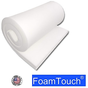 FoamTouch Upholstery Foam 2" x 24" x 72" High Density Cushion