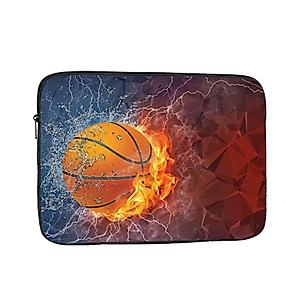 Basketball Ball 13 inch Portable Laptop Sleeve Compatible with MacBook Air Notebook Computer Case for Men Women College School Students