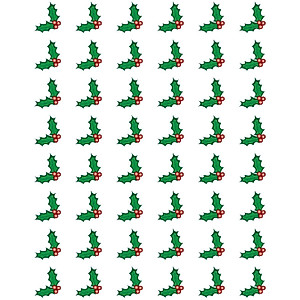 LLStickers 48 Holly Berry Envelope Seals Labels Stickers (1.2" Round)