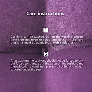 Scorpiuse Chair Pads with Ties 15"x15" Non-Slip Soft Seat Cushions Set of 4 Breathable Pearl Cotton Filling Seat Cushion for Dining Living Room Kitchen Office Chair Den (15" x 15", Purple)