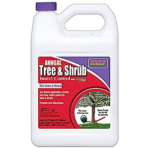 Bonide Annual Tree & Shrub Insect Control with Systemaxx, 128 oz Concentrate, Year Long Protection and Insect Killer