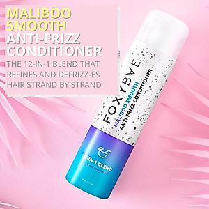 Foxybae Maliboo Smooth Anti-frizz Conditioner | 12-in-1 Blend Deep Moisture Conditioner - Cleanse & Calm Frizzy Hair - Perfect for Thick, Dry Hair | Sulfate-Free, Paraben-Free, Cruelty-Free (10 Fl Oz)