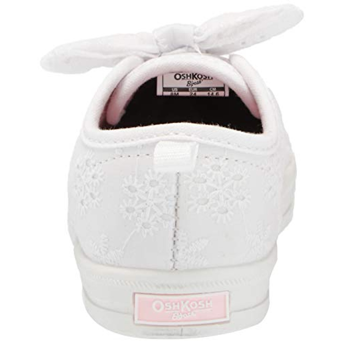 OshKosh B'Gosh Girls Dahlia Sneaker, White, 8 Toddler