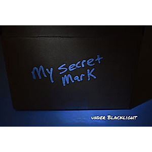 Opticz Blacklight Reactive Invisible Blue Ink Industrial UV Marker with UV Light