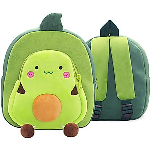 Ladyzone Toddler Backpack Zoo Animals Backpacks Cute Plush Bag Cartoon 10" Preschool Book Bag For 1-6 Years Girls Boys (Butterfly)
