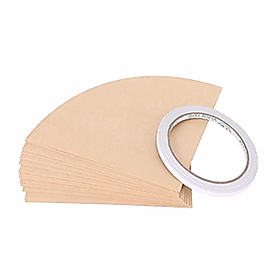 100 Pcs Kraft Paper Confetti Cones - Wedding Confetti Toss Cones Fill Rose Petals Lavender Or Candy Wraps (Sector)