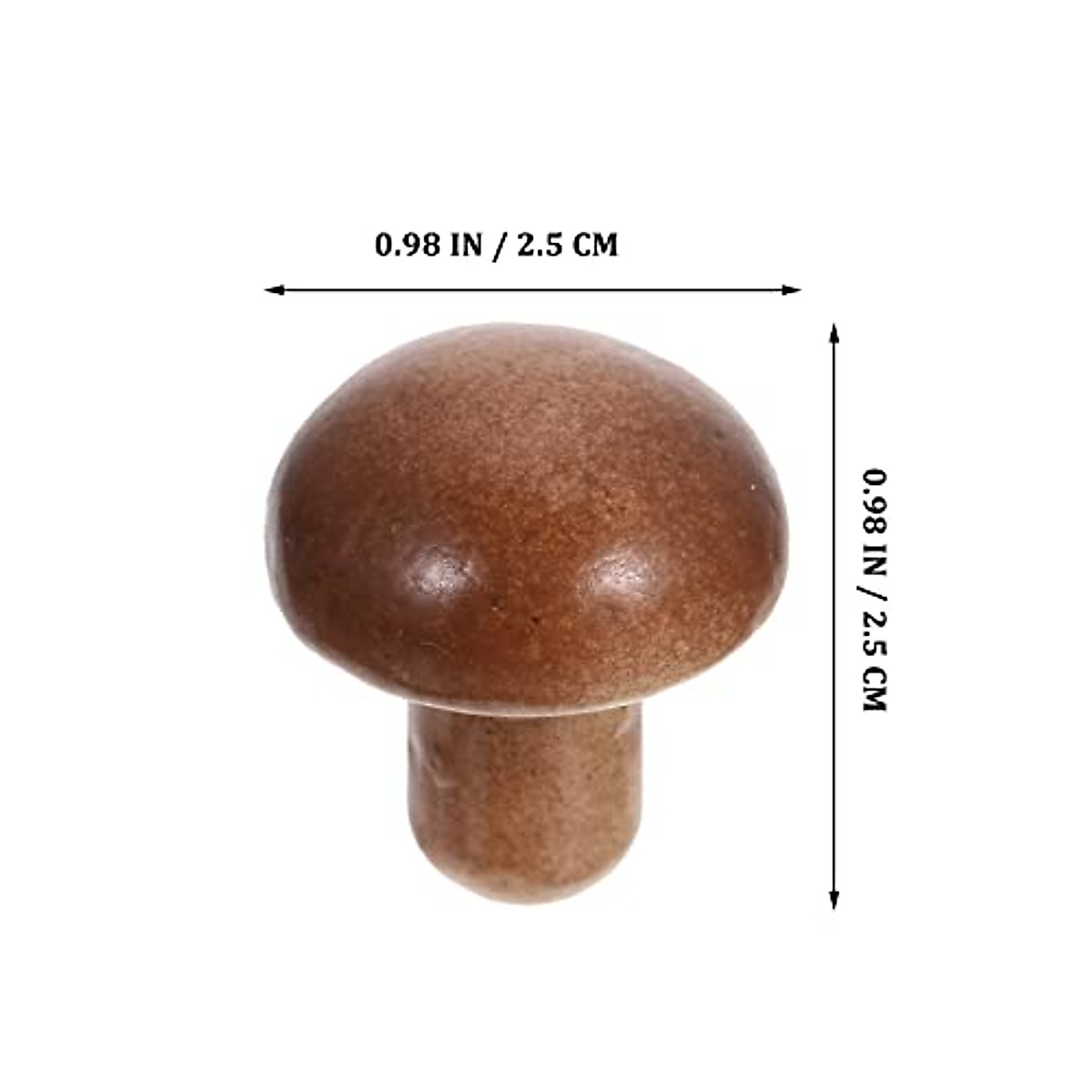 NOLITOY 50PCS Miniature Mushrooms Decorations Fairy Garden Miniature Mushroom Mini Mushrooms Figurines Micro Landscape Plant Pot Bonsai Cake Decor