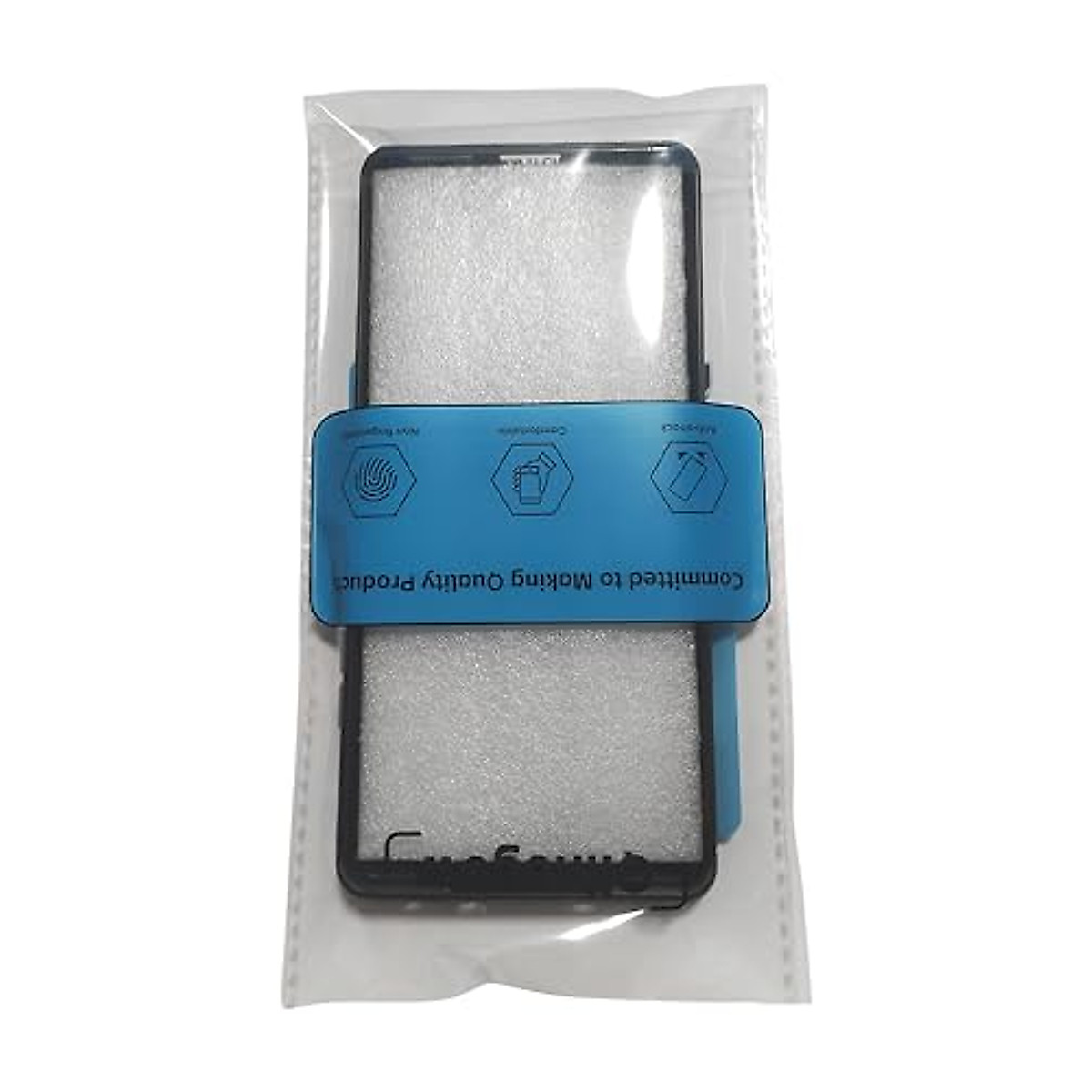 Qiinogow Case Compatible with Samsung Galaxy A53 5G, Slim Fit Phone Cover with Shock-Absorption, Carbon Fiber TPU Rubber Protective Case, Black