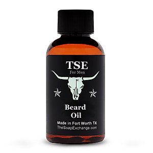TSE for Men Beard Oil - Cool Mint Scent - Hand Crafted 2 fl oz / 60 ml Deep Conditioner, Nourishing Softener, Natural Ingredients, Stop Itching, Made in the USA.