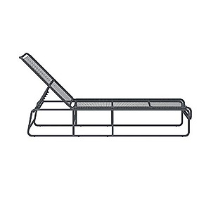 CosmoLiving by Cosmopolitan Nyla Chaise Lounger, Charcoal