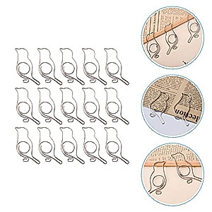 Cabilock 20Pcs Paper Clips Bird Binder Clips Cute Animal Bookmark Clips Page Marker Metal File Note Clips for Office School Supplies Wedding Party Decor Silver
