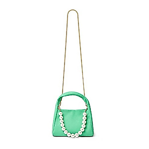 Small Goatskin Top Handle Clutch Handbags (4-Green)