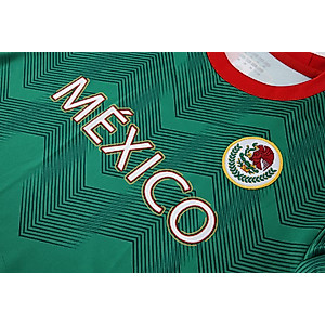 Mexico Green Futbol Sports Soccer Football Boys Kids Youth Jersey Shirt Kit Shorts Set (Size-26 (8-9 Years))