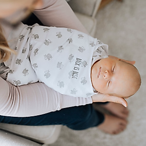 HALO 100% Cotton Sleepsack Swaddle, 3-Way Adjustable Wearable Blanket, TOG 1.5, Lamb Scribble White, Small, 3-6 Months