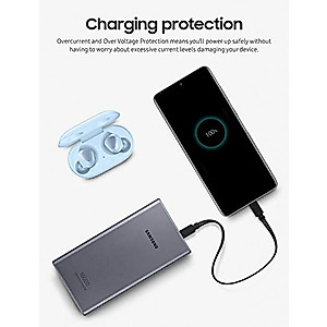 SAMSUNG 10,000 mAh Super Fast 25W Portable Charger Battery Pack USB-C , Silver (US Version with Warranty)