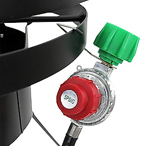 Chard BSR-13 BSR13, Stand and Regulator, Black, 50,000 BTU Portable Burner