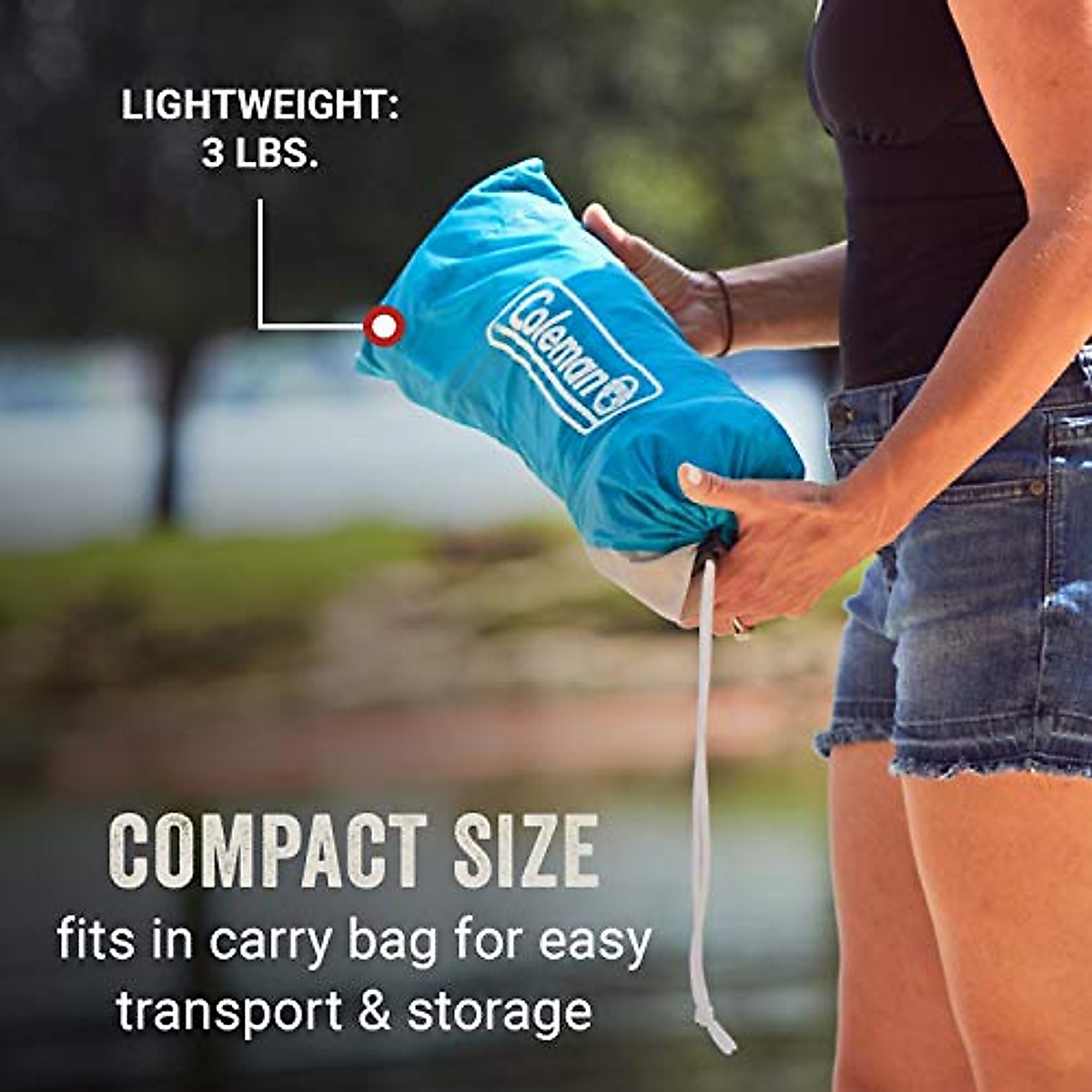 Coleman Skyshade Compact Beach Shade, Pop Up Beach Tent, Portable Shade Tent, Small