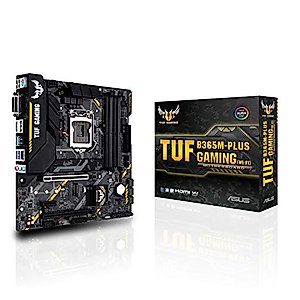 Asus TUF B365M-PLUS Gaming (Wi-Fi) LGA1151 (300 Series) DDR4 HDMI WiFi M.2 mATX Motherboard