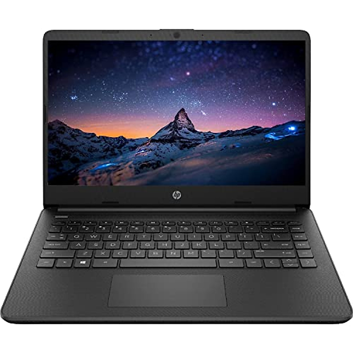 HP 2022 Premium 14-inch HD Thin and Light Laptop, Intel Dual-Core Processor, 8GB RAM, 64GB Storage, Long Battery Life, Webcam, Bluetooth, HDMI, Wi-Fi, Black, Windows 11 + 1 Year Microsoft 365