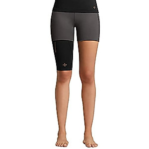 Tommie Copper Performance Compression Quad Sleeve, Unisex, Men & Women, Sweat Wicking Breathable Upper Leg Sleeve for Muscle Support & Recovery - Black - Large