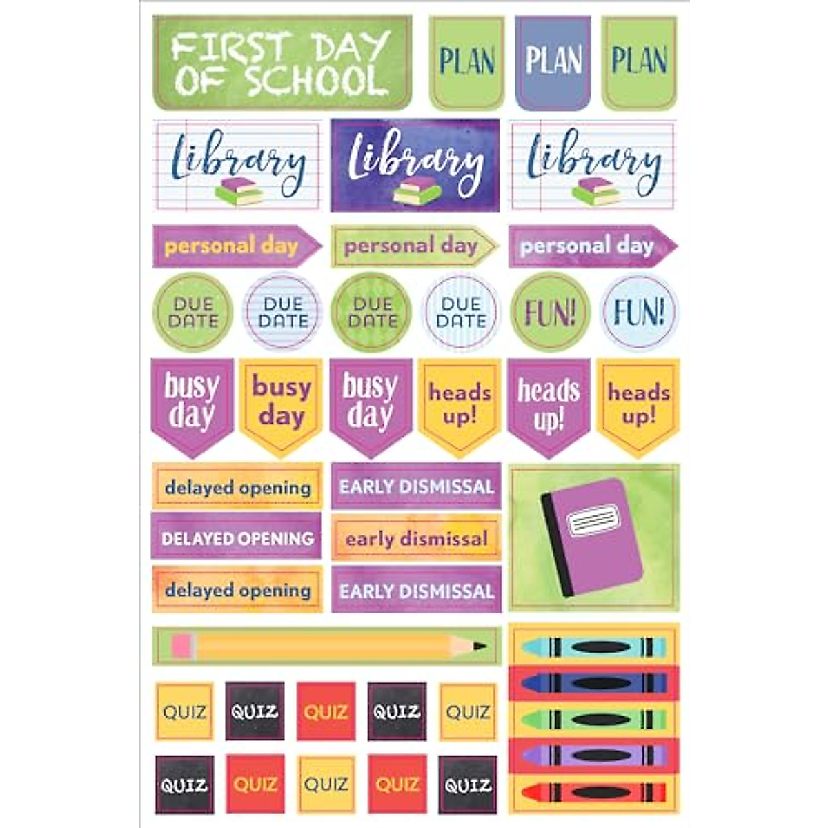Essentials Teacher Planner Stickers (Set of 400 Stickers)